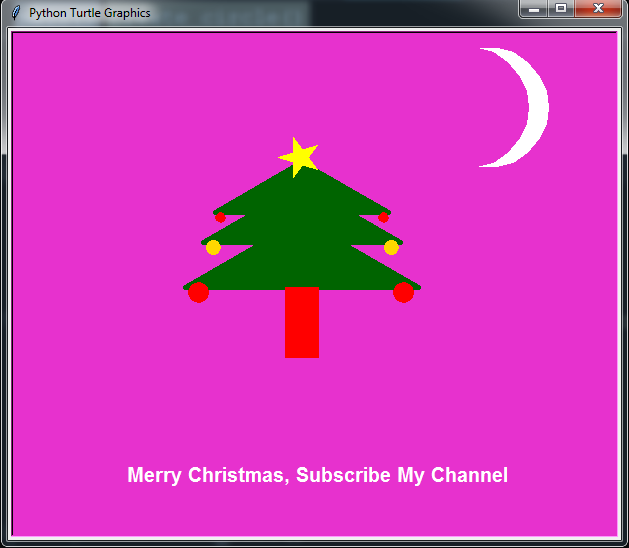 How To Draw A Christmas Tree In Python Turtle