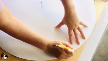 how to draw large circle on wall