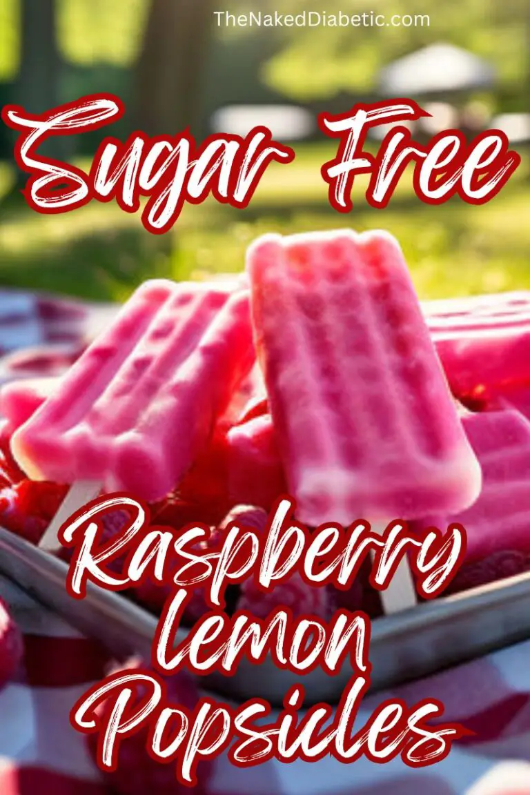 Easy Sugar Free Raspberry Lemon Popsicles.