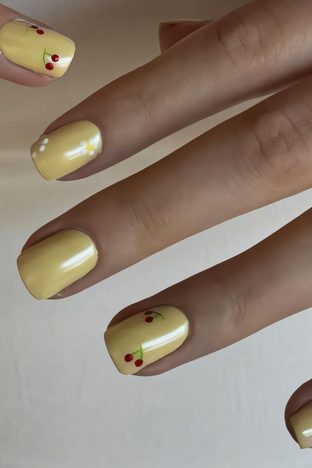 26 Yellow Chrome Nails That Scream Main Character Energy | Polish and ...
